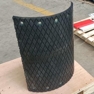 China Diamond Rubber Conveyor Pulley Lagging For Belt And Bucket Elevator for sale