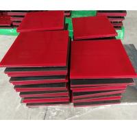 China Expanded Metal Back Urethane Polyurethane Wear Liner Plates 5-50mm Thickness for Conveyor Chutes for sale