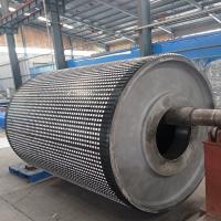 China Mining Conveyor Pulley Rubber Ceramic Lagging 10m Length with 21 kN/m Bonding Strength for sale