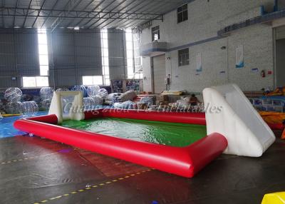 Cina Passo gonfiabile bianco di calcio del campo sportivo gonfiabile commerciale gigante in vendita