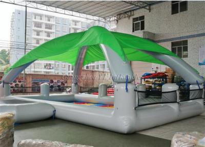 Cina Stagno di acqua verde di Inflatables della copertura della tenda con la piscina gonfiabile rimbalzante dei bambini rimbalzante in vendita