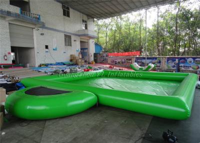 Cina piscina gonfiabile adulta di verde della tela cerata del PVC di 0.9mm con la piattaforma in vendita