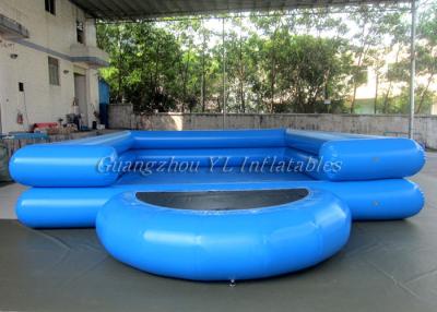 Cina Stagno gonfiabile della palla dell'acqua del PVC del doppio blu-chiaro per i giochi di sport del cortile in vendita