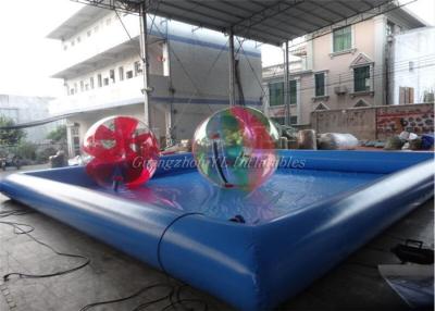 Cina piscina blu-chiaro di esplosione di rettangolo del PVC di 0.6mm per la palla umana del gerbillo in vendita