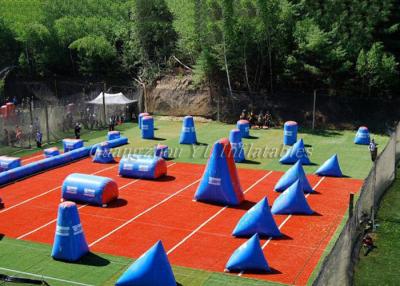 Cina Giochi gonfiabili rossi e blu dei bunker di paintball in vendita