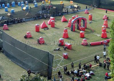 Cina Area gonfiabile dei bunker dell'aria di paintball del PVC dell'annuncio pubblicitario 0.6mm con stampa di logo in vendita