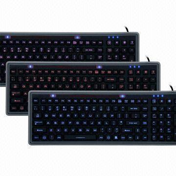 China Silicone Backlit Keyboard with Membrane for sale