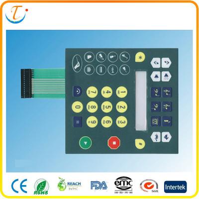 China PET PC Ordinary Adhesive Membrane Keypad for SMD LED Resistors for sale