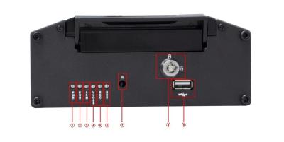 China Support Wifi , GPS 4 Channel Mobile DVR Recorder MDVR-B1304WG for sale