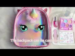 Roze harige kunststof make-up set