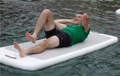 China High Durability Inflatable Aqua Yoga Mat for sale