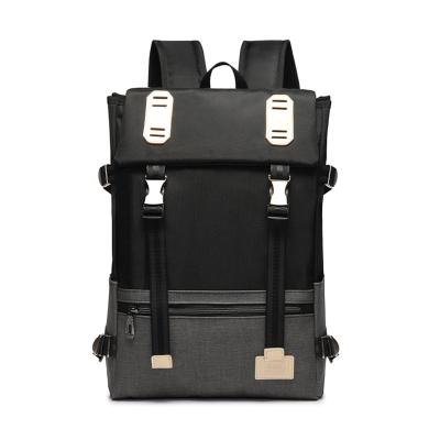 China Factory direct sale men large capacity retro style hit-color oxford travelling laptop school backpack for sale