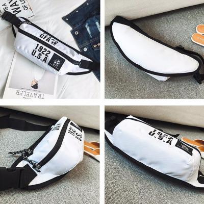 China Hip hop earth cool Fanny pack pure color retro cross body bag with character word mother and daughter bag for sale