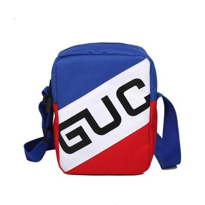 China Hip hop earth cool Fanny pack pure color retro cross body bag with character word mother and daughter bag for sale
