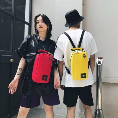 China Ins fashion sports new ins color nameplate backpacks student bags handbags for sale