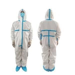 China Polypropylene Microporous film Coverall with Adhesive Tape 50  70 g/m for sale