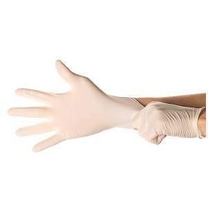 China Latex Examination Gloves feature better puncture resistance than vinyl gloves. for sale