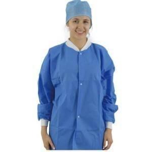 China Non Woven Lab Coat (Visitor Coat)  Snap Closure for sale