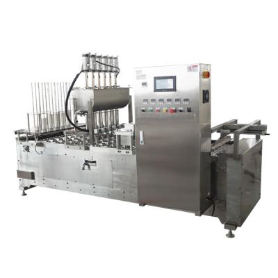 China High Speed PLC And HMI Control Yogurt Cup Filling Sealing Machine for sale
