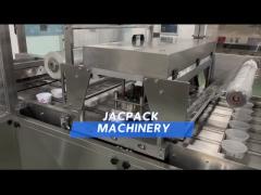 Automatic Tray Packing Machine PLC Controlled Food Tray Packing
