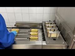 automatic aluminum foil tray sealing machine for tuna tray heat sealing