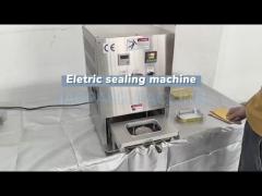 Semi-Auto Desktop Aluminium Foil Tray Sealing Machine Voor Alu Film Heat Sealing
