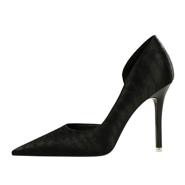 Quality Retro Korean Fashion Heel Shoes 11CM High Heels with Waterproof Platform Satin for sale