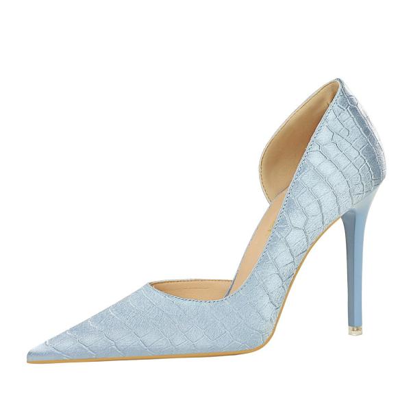 Quality Retro Korean Fashion Heel Shoes 11CM High Heels with Waterproof Platform Satin for sale