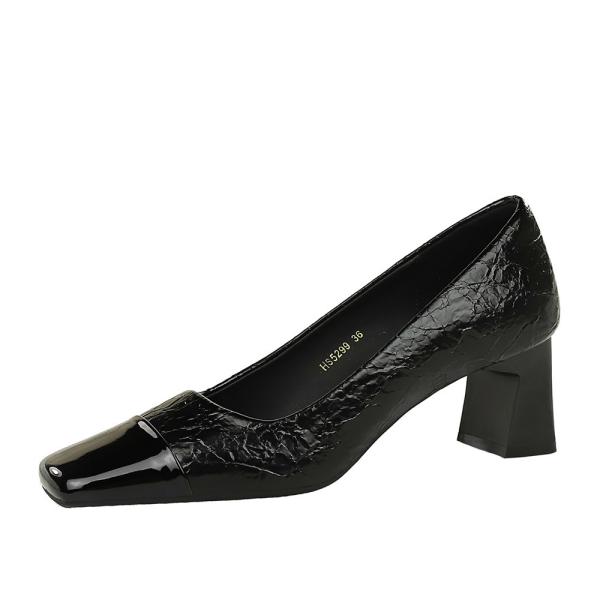 Quality 5299 Korean Version Banquet Women'S Shoes Mary Jane Crack Stitching Commuter for sale