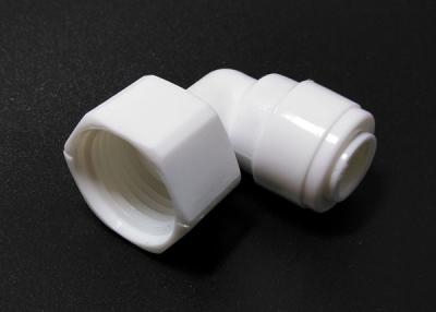 China Plastic elbow female thread quick coupling water adapter 3/8
