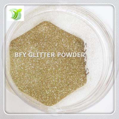 China PET White Gold Glitter Powder for sale