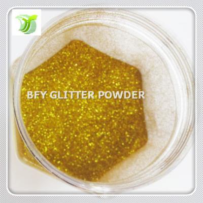 China PET Dark Gold Glitter Powder for sale