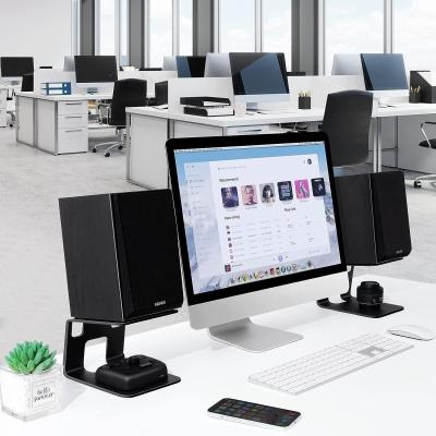 Cina Polvere di rivestimento altoparlante da scrivania Stand per libreria e laptop audio confezionamento personalizzato in vendita