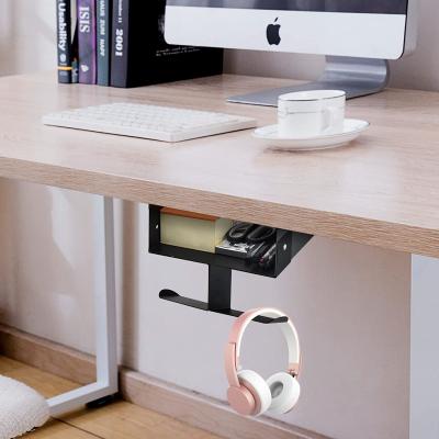 China Home Office Mesa debaixo da mesa CPU Mount com fone de ouvido Cadeira de aço Mount de computador à venda