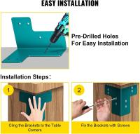 China Workbench Bracket Kit Sturdy Steel Angle Brackets for Multi-Angle Joint Fastening for sale