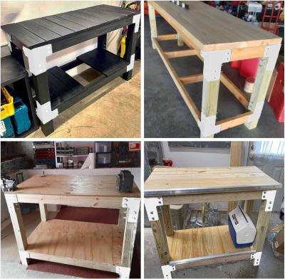 Cina Kit di supporti per banchi da lavoro fai da te rivestiti in polvere per lavoro pesante con viti e hardware inclusi in vendita