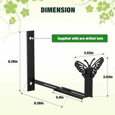 China Parâmetros para caixas de janelas ajustáveis de 6 pacotes para caixas de flores de profundidade máxima de 12' e de montagem na parede à venda