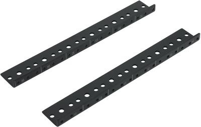 Cina 12U Vertical Rack Rail Pair DIY Hardware Kit per armadietto nero ISO9001 Rohs CE 16949 in vendita