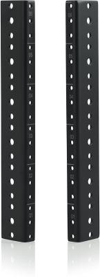 Cina 12U Vertical Rack Rail Pair DIY Hardware Kit per armadietto nero ISO9001 Rohs CE 16949 in vendita
