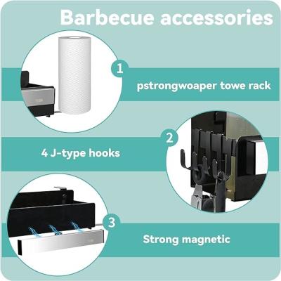 Cina Ottimizza la tua impostazione di grigliatura con accessori magnetici per grigliatura e porta asciugamani di carta in vendita