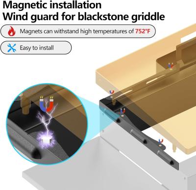 Cina Protezioni da vento da 1-2 kg per Blackstone 36 pollici Griddle Bloccare i forti venti e proteggere il calore in vendita