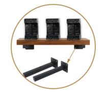 China Single-side Bracket Industrial Floating Wall Mounted Shelf Brackets Decorative Supports for sale