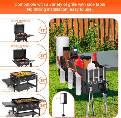 Cina Blackstone Griddle Caddy La soluzione di stoccaggio definitiva per attrezzi e condimenti da barbecue in vendita
