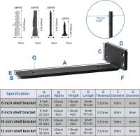 China Wall Mount Strut Bracket for Floating Shelves Customized Invisible Shelf Support for sale