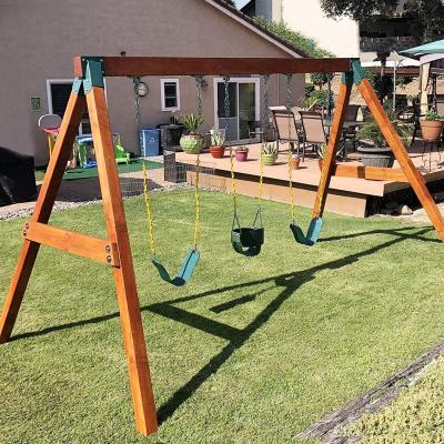 Cina A-Frame 2 Brackets Green Coating Swing Set Bracket Con Hardware di Montaggio Pesante in vendita