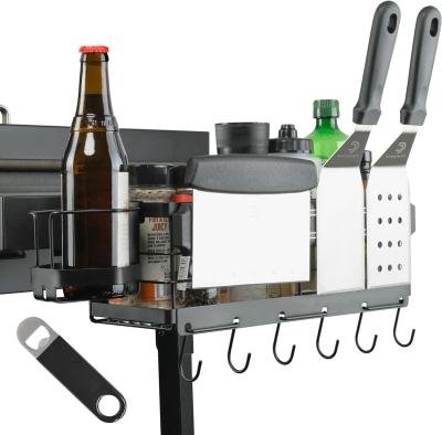 China Ruimtebesparende Griddle Caddy voor BBQ-gereedschap Magnetische gereedschapsopslag voor grillinstallatie Te koop