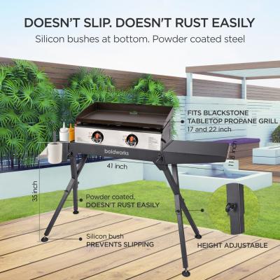 Cina Grill Stand Frame 22 polliciTabletop Portable Grill Stand Grill Table per cucina all'aperto Grill Camping in vendita