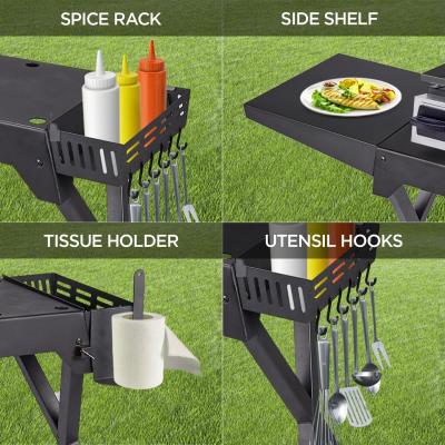 Cina Grill Stand Frame 22 polliciTabletop Portable Grill Stand Grill Table per cucina all'aperto Grill Camping in vendita