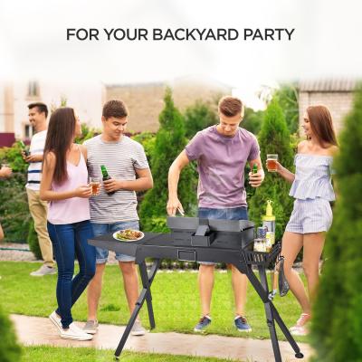 Cina Grill Stand Frame 22 polliciTabletop Portable Grill Stand Grill Table per cucina all'aperto Grill Camping in vendita