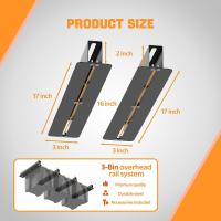 China Adjustable Width Folding Rack for Overhead Garage Storage Classification Folding Rack for sale